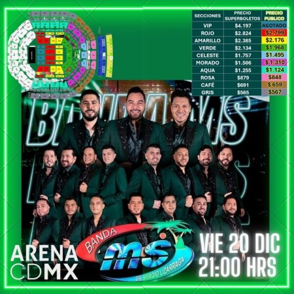 Banda MS Tour 20 Aniversario – teatroyespectaculos.com